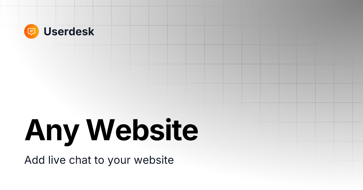 Any Website | Userdesk